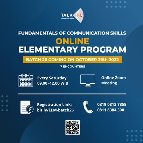 TALKinc - Sekolah Presenter TV / MC dan Public Speaking