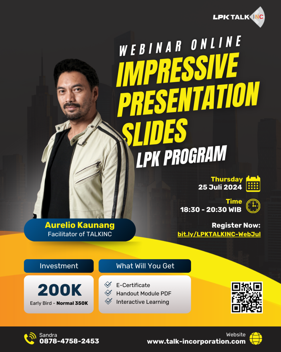 Program Public Speaking LPK TALKINC | .::Talk Incorporation::.